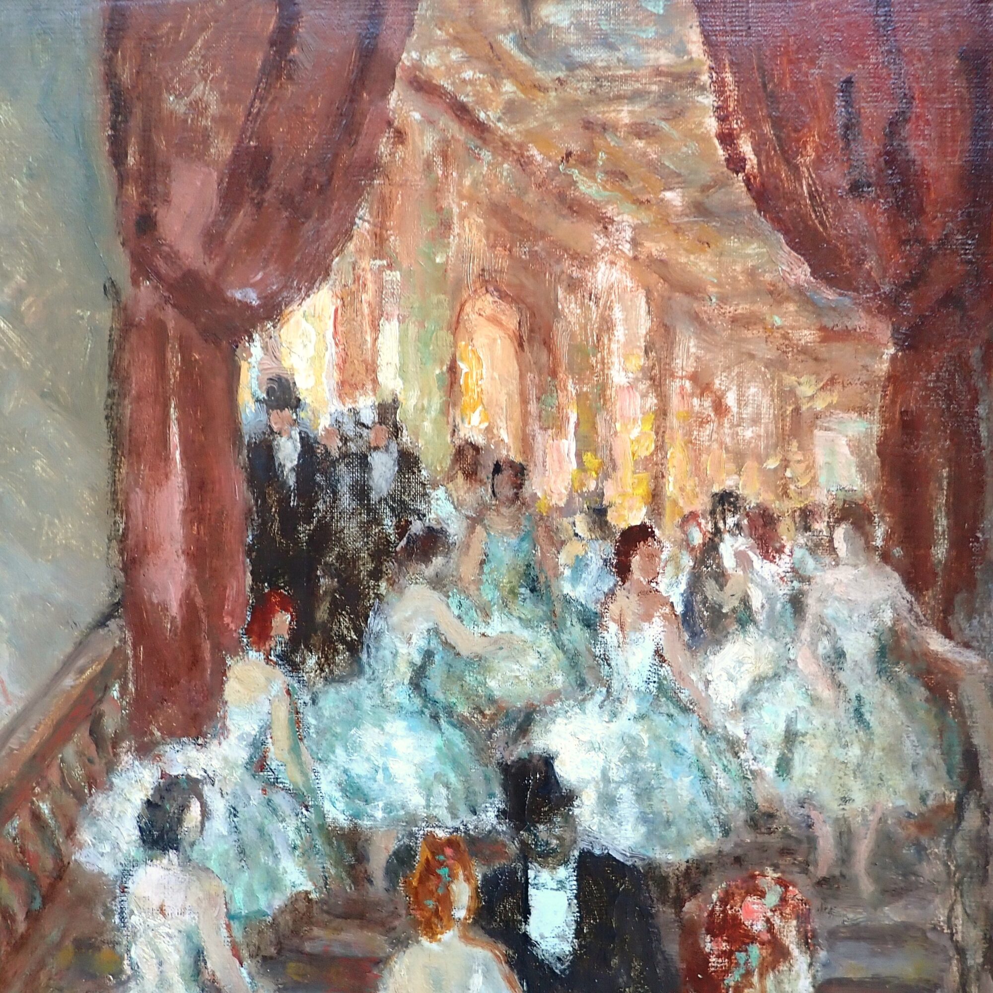 Marcel Cosson - The Staircase to the Grand Foyer of the Opéra - Antique ...